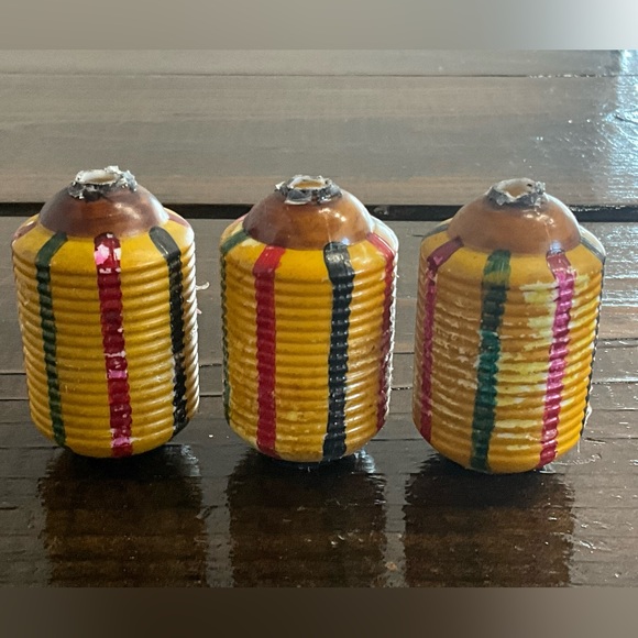 Unique Vintage | Holiday | Vintage Antique Yellow Striped Lantern ...